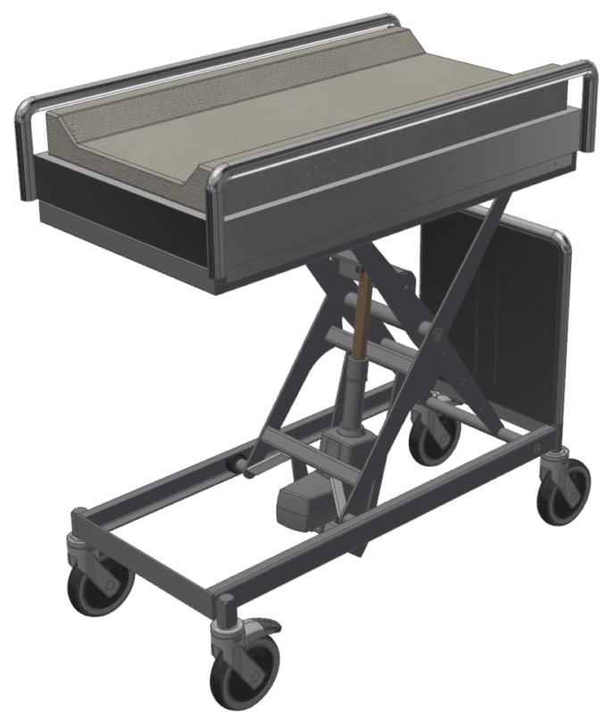 Baby change table height adjustable | Materials Handling