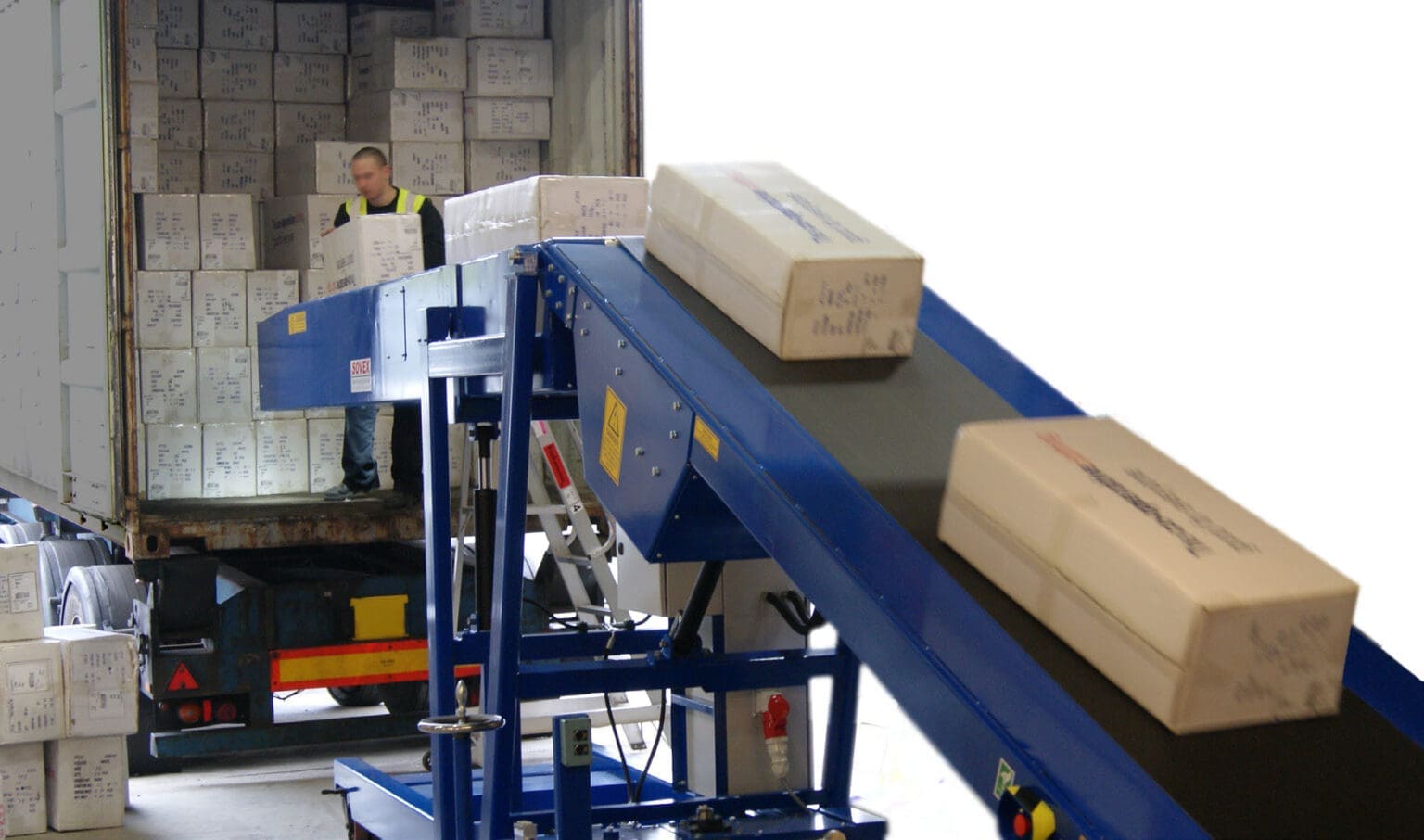 Trailer Unloading Conveyors Telescopic | Materials Handling